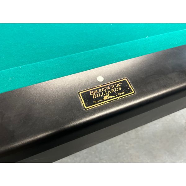 Brunswick Bristol 8 foot pool table floor model with black finish rails ...