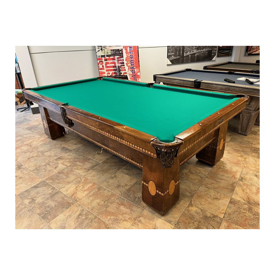 Incredibly rare antique 9 foot Brunswick Billiards Medalist pool table ...