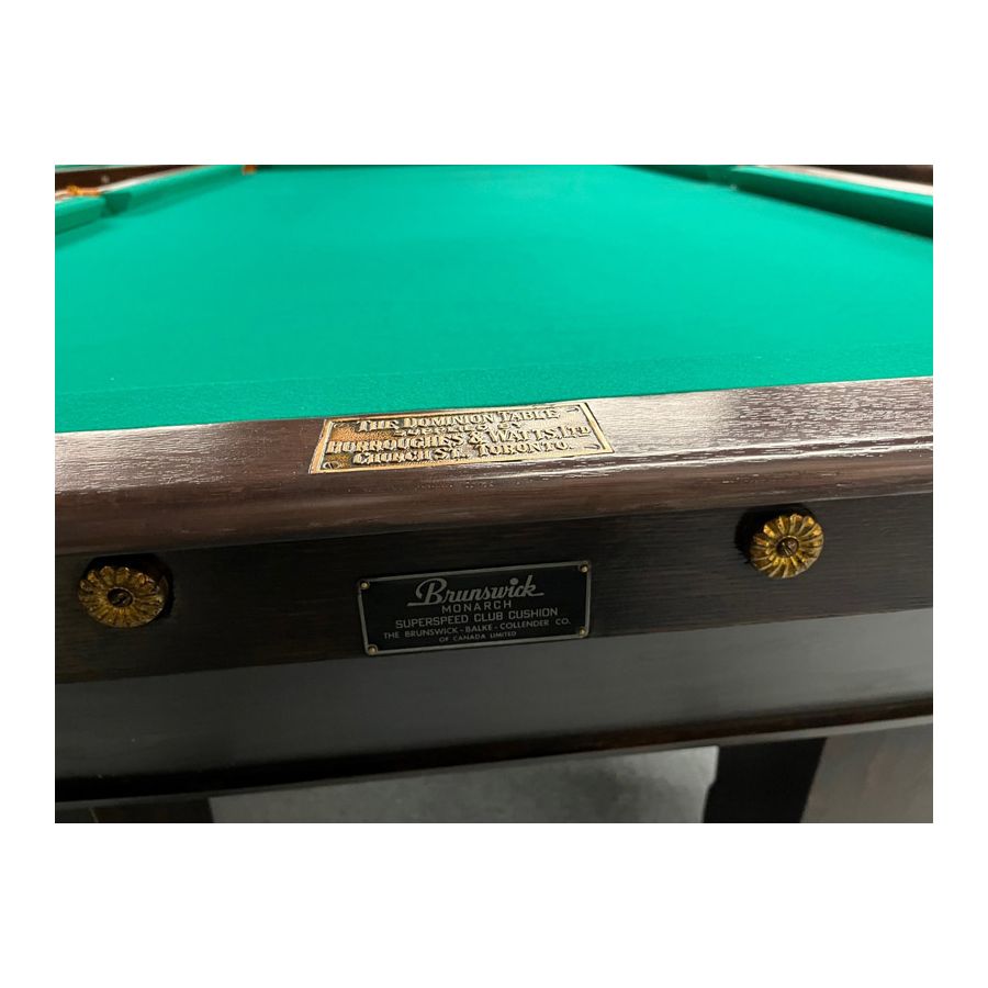 Brunswick Billiard Dominion Antique 9 foot pool table made with ...