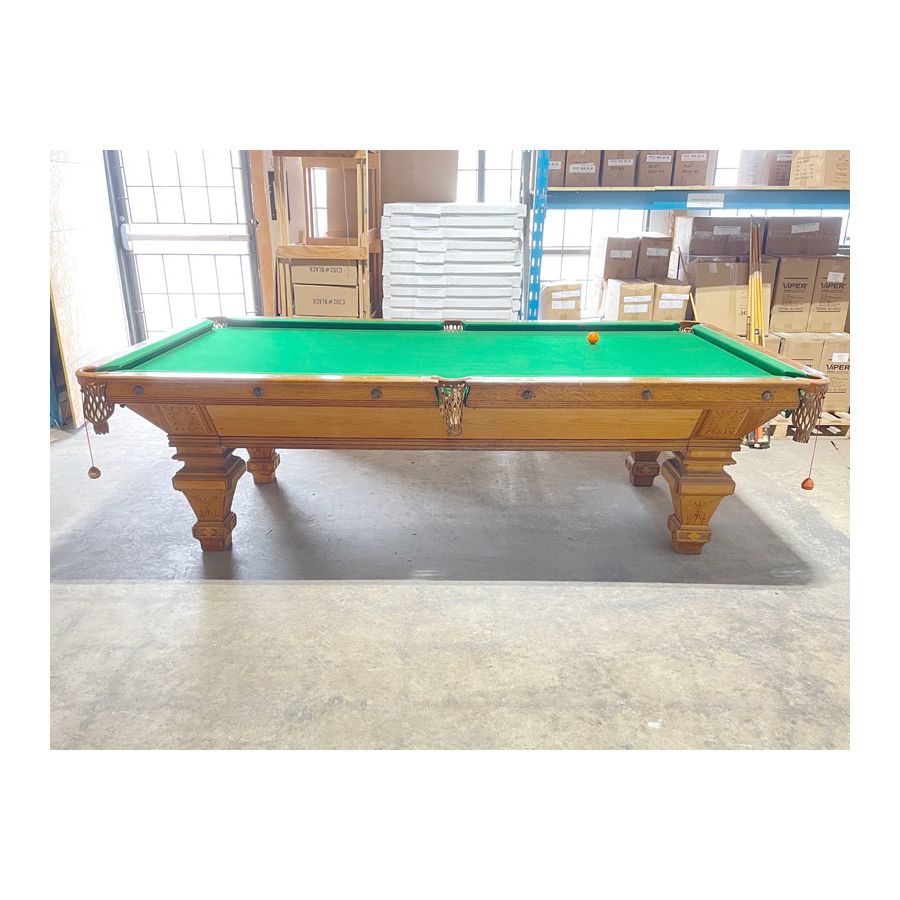 A spectacular looking Antique Brunswick 9 foot pool table TABLE489BRU9P