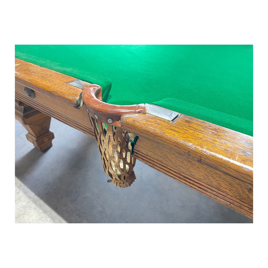 A spectacular looking Antique Brunswick 9 foot pool table TABLE489BRU9P