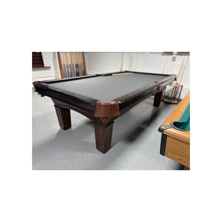 Majestic Ascot natural quarried 9 foot slate Walnut finish used pool ...