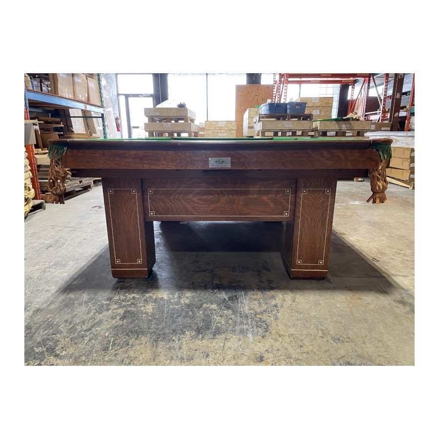 Brunswick Billiards Antique 10 foot convertible pool table and Carom ...