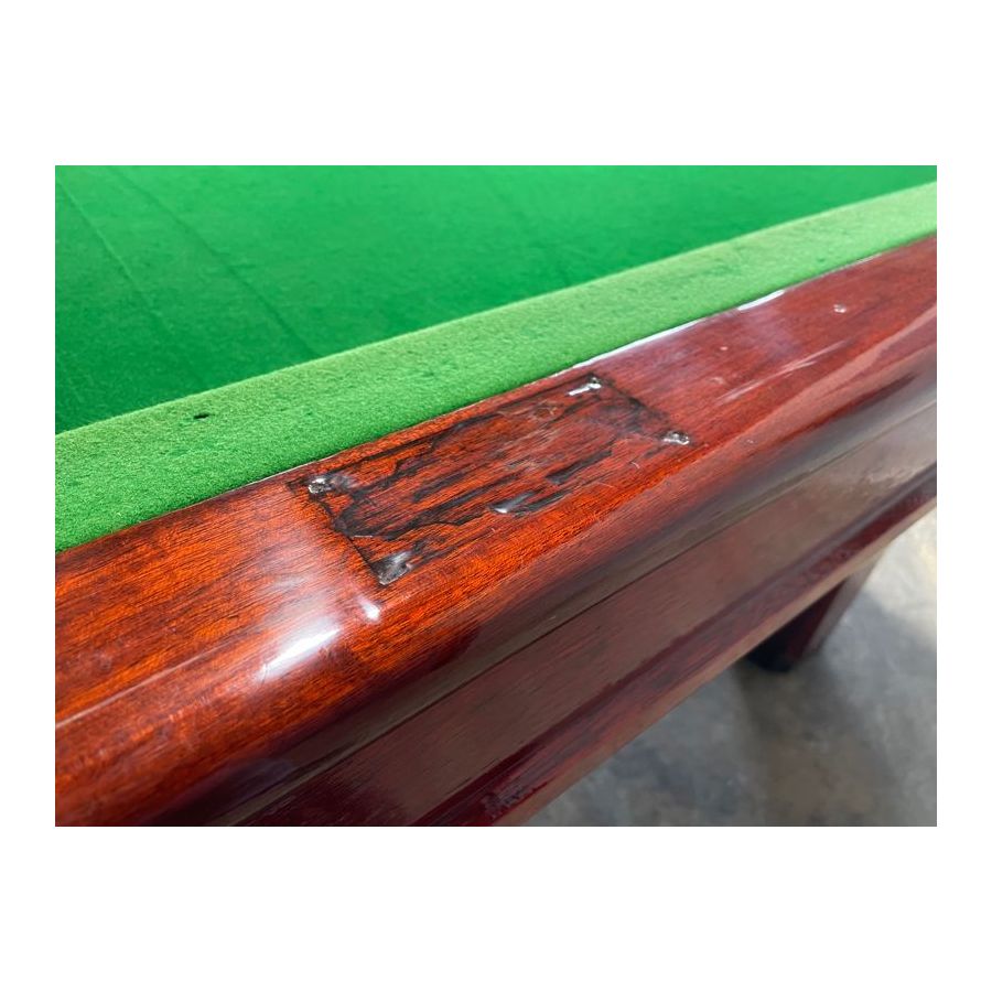 Burroughs and Watts Antique 12 foot snooker table with Mahogany finish ...