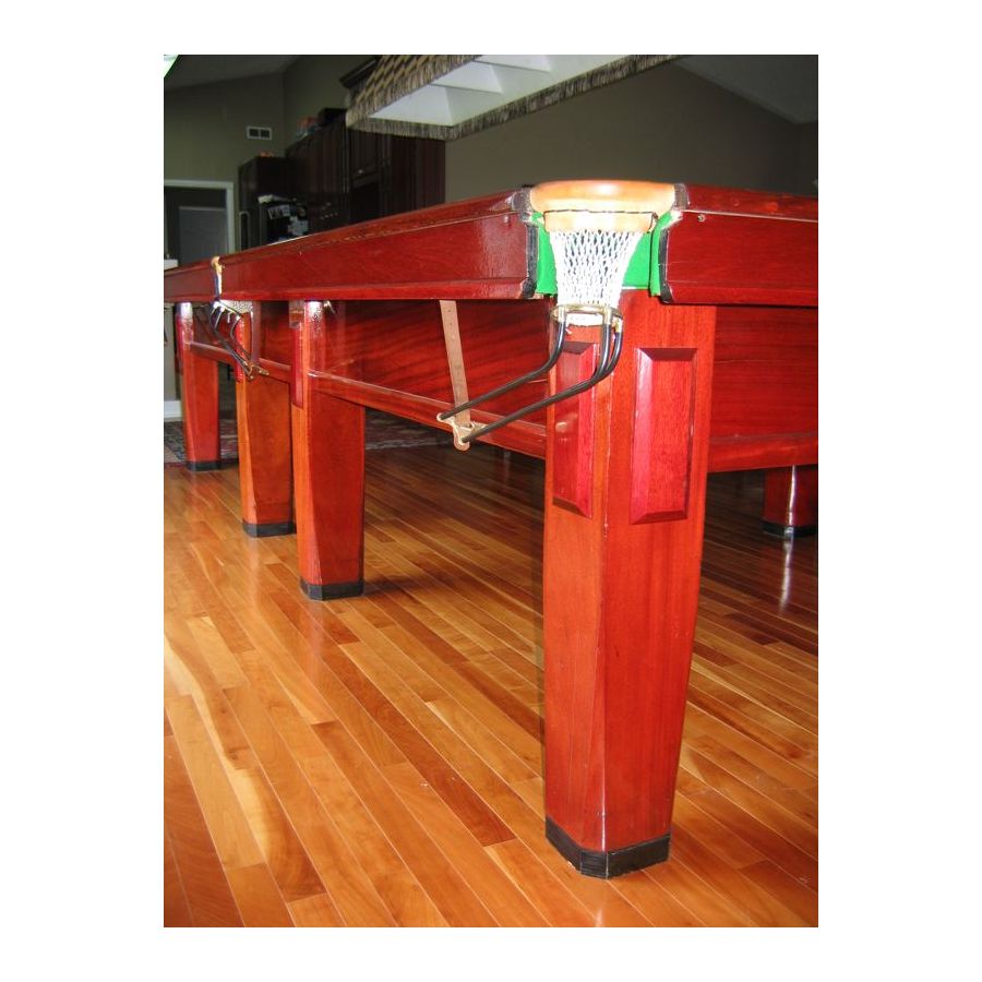 Burroughs and Watts Antique 12 foot snooker table with Mahogany finish ...