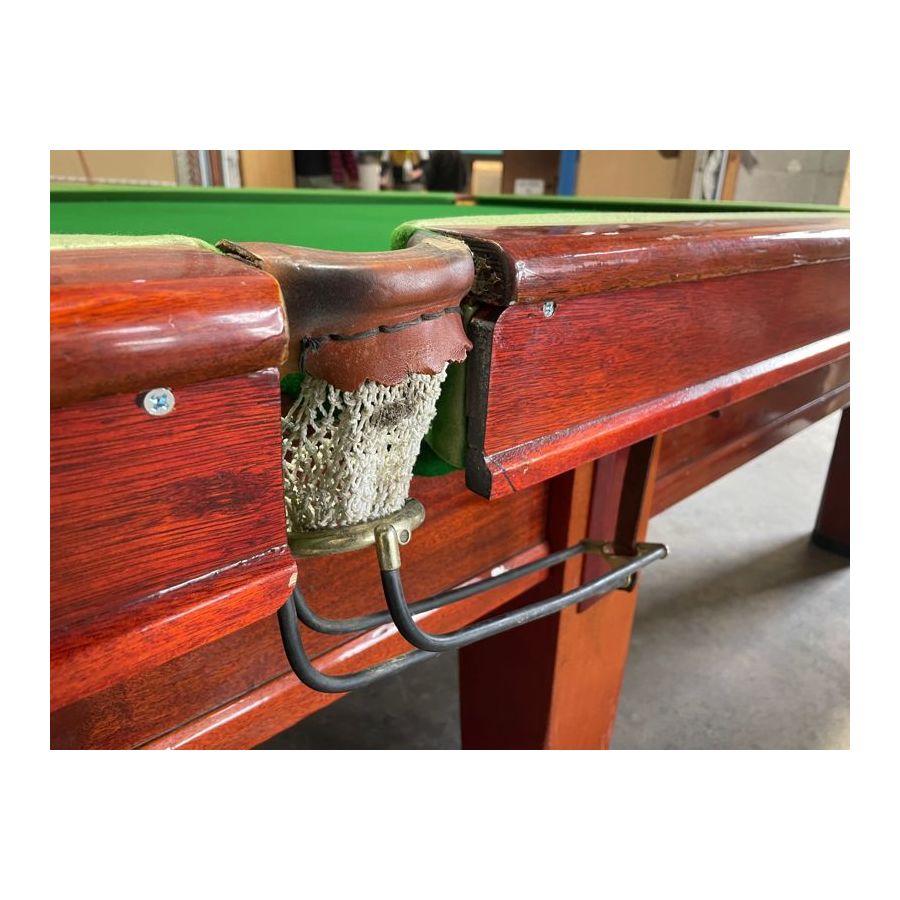 Burroughs and Watts Antique 12 foot snooker table with Mahogany finish ...