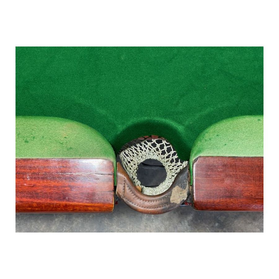 Burroughs and Watts Antique 12 foot snooker table with Mahogany finish ...