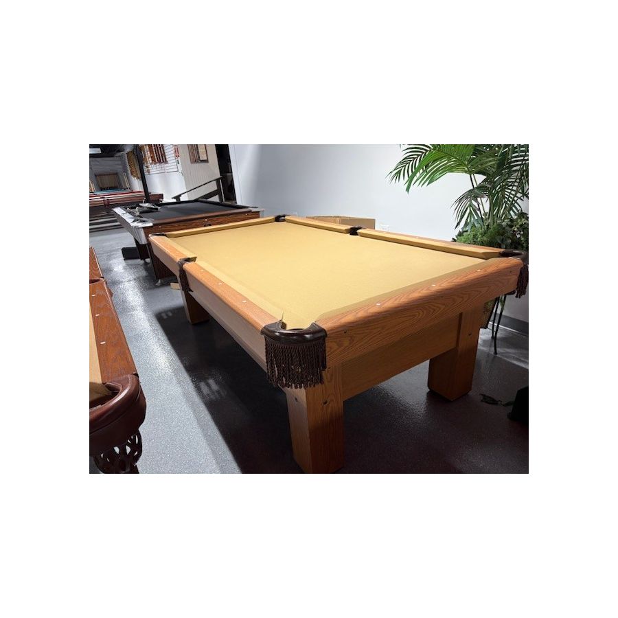 Canada Billiards Oak Beauty used 8 foot pool table with natural ...