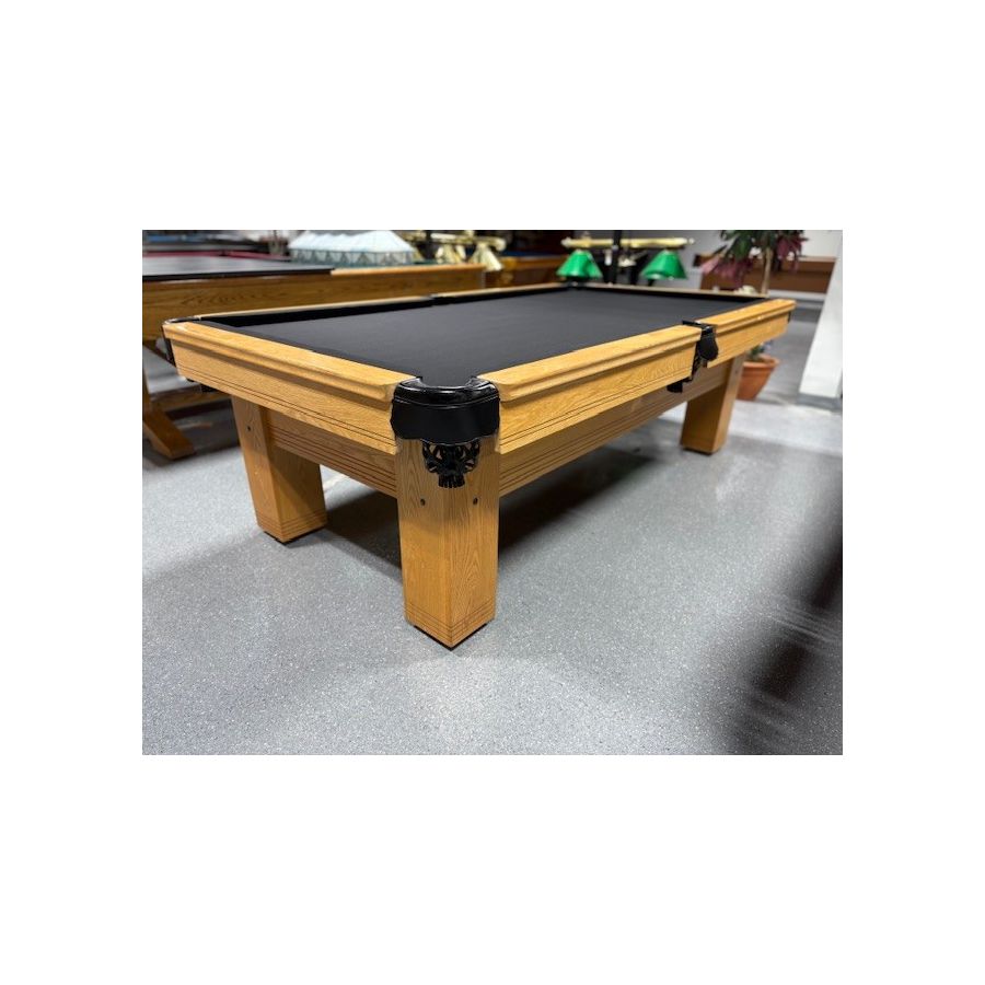 Palason Santa Fe 8 foot Medium Oak finish natural quarried 1 inch slate ...