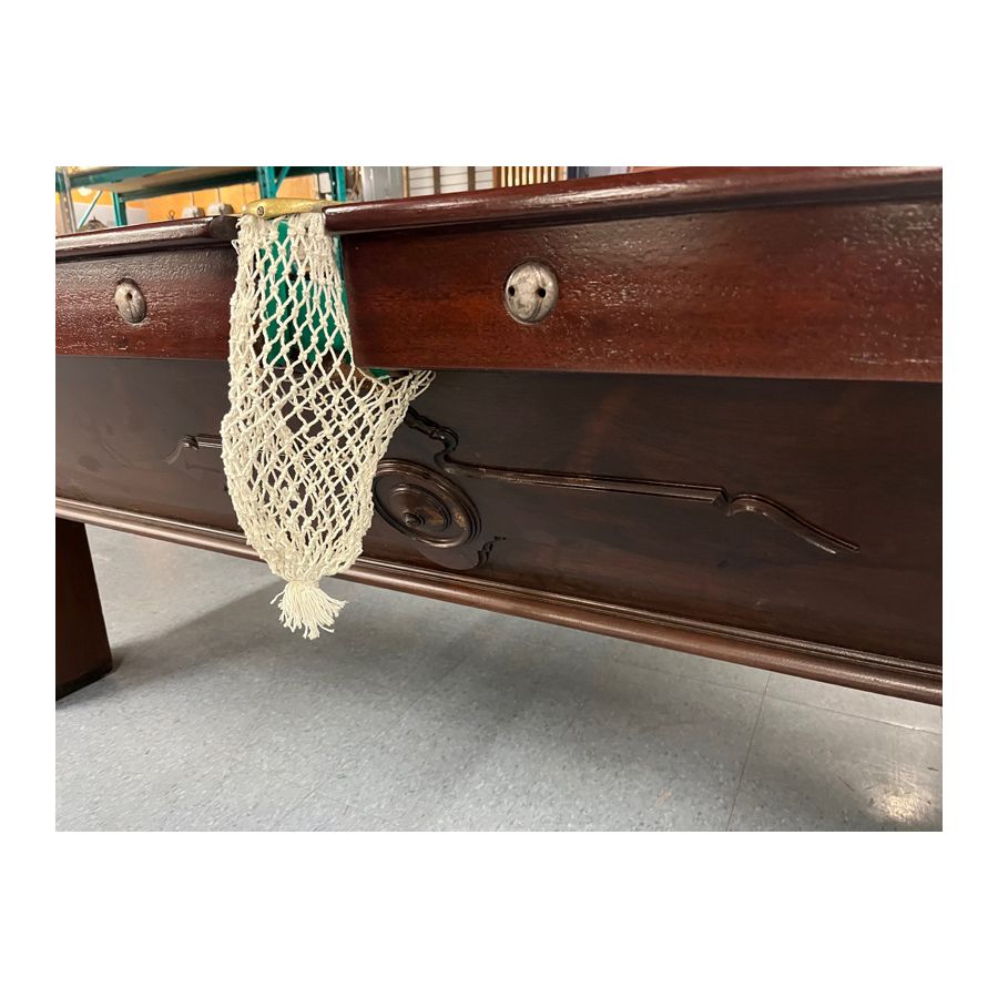 Brunswick Monarch 9 foot used antique pool table with 1 inch thick slate and choice of cloth ...
